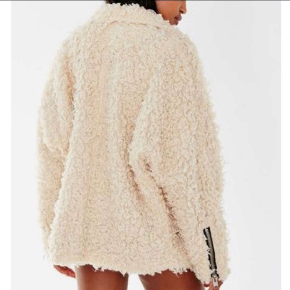 Unif X Urban Outfitters Furry Moto Jacket - Gem